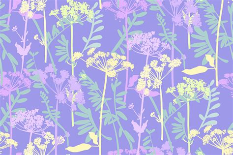 꽃과 잎이 다른 플로럴 원활한 패턴 식물 학적 일러스트 핸드 그린 섬유 프린트 직물 스와트 포장지 개화기에 대한 스톡 벡터 아트 및 기타 이미지 Istock