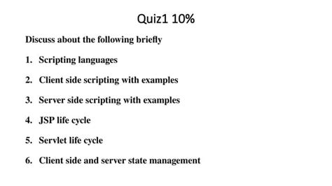 Advanced Web Programming Course Material Ppt