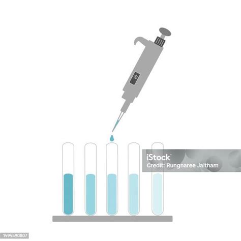 마이크로피펫이 용액을 시험관에 떨어뜨리고 있음을 보여주는 실험실 실험의 사진 피펫에 대한 스톡 벡터 아트 및 기타 이미지 피펫 시험관 마이크로피펫 Istock