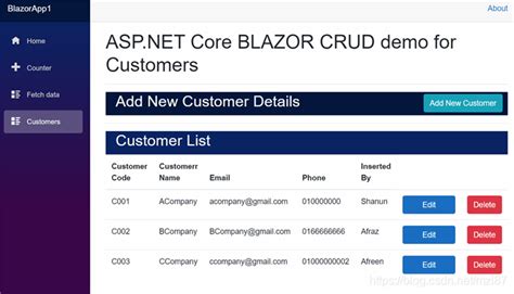 使用vs 2019，net Core 3和web Api创建aspnet Core Blazor Crud应用程序vs制作blazor类型 Csdn博客