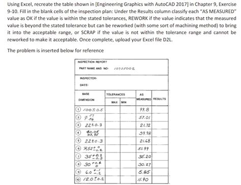 Solved Using Excel Recreate The Table Shown In Engineering