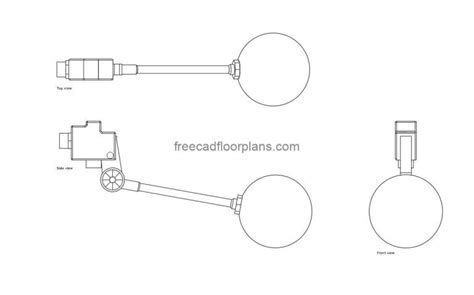 Float Valve Free Cad Drawings