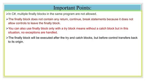 Exception Handling In C Pptx