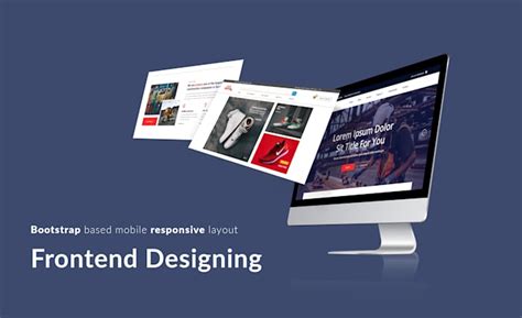 Develop Responsive Frontend Using Html Css Bootstrap And Js By