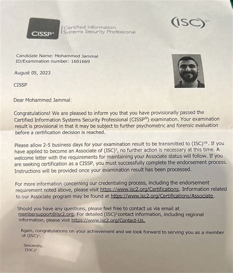 Mohammed Jammal On Linkedin Alhamdulillah I Have Passed The Cissp Exam 42 Comments