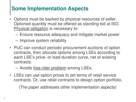 Ppt Resource Adequacy And Market Power Mitigation Via Option