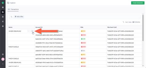 View A Transactions Event Log