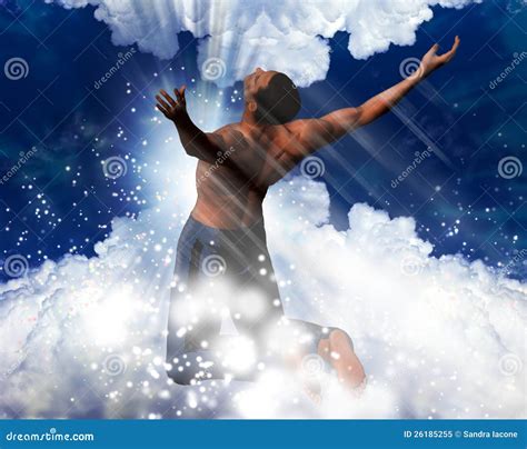 Man Into A Heavenly Light Stock Image 26185255