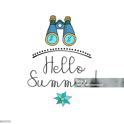 만화 손으로 그려진된 포스터 개별 요소로 구성 된입니다 여름 나머지 바다 나머지입니다 벡터 일러스트입니다 개체 그룹에 대한 스톡 벡터 아트 및 기타 이미지 Istock