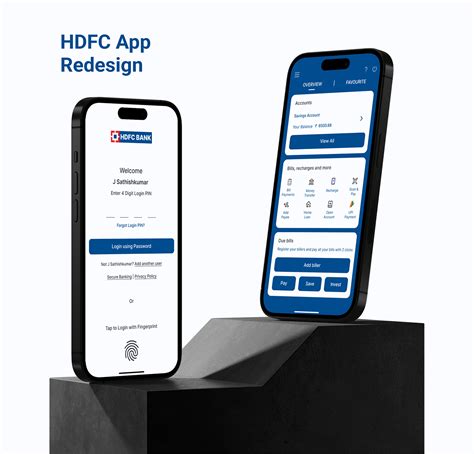 Hdfc Bank App Redesign Before And After Behance