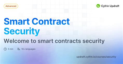 Smart Contract Security Welcome To Smart Contracts Security