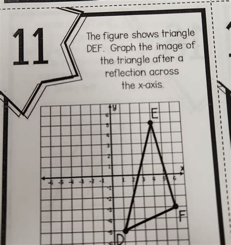 solved 11 the figure shows triangle def graph the image of the