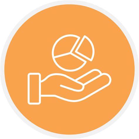 Pie Chart Line Circle 9860943 Vector Art At Vecteezy