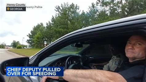 “clocked This Son B Ch At 96 In A 35 ” Officer Pulls Over Deputy Chief