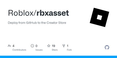 Github Robloxrbxasset Deploy From Github To The Creator Store
