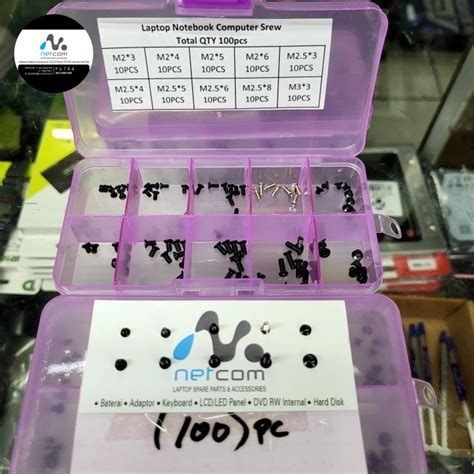 Jual Baut Laptop Baut 10 Type Set Isi 100pc Mix 1type 10pc Baut Set Laptop Net Comp Shopee