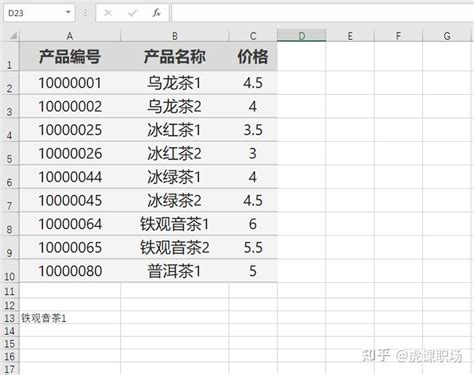 Excel函数入门 查找类 Index函数 知乎