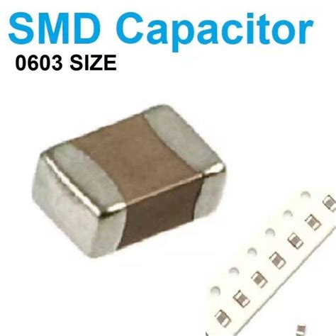 Smd Chip Ceramic Capacitor Size 0603 100nf Uge Electronics Egypt