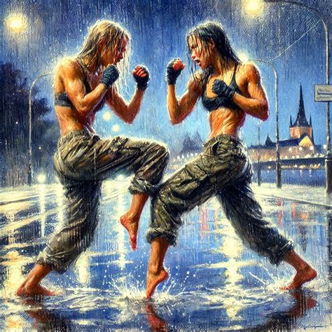 Catfight In The City Iii By Barefootcatfights On Deviantart