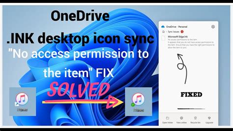 OneDrive Ink No Access Permission To The Item Error Fix Solved