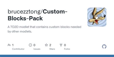 github brucezztong custom blocks pack a 7d2d modlet that contains