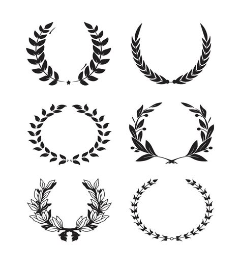 Leaf Crown Designs Vector Illustration 11186903 Vector Art At Vecteezy