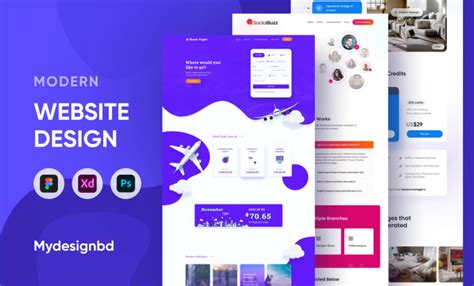 design web ui ux and website template in xd psd figma by