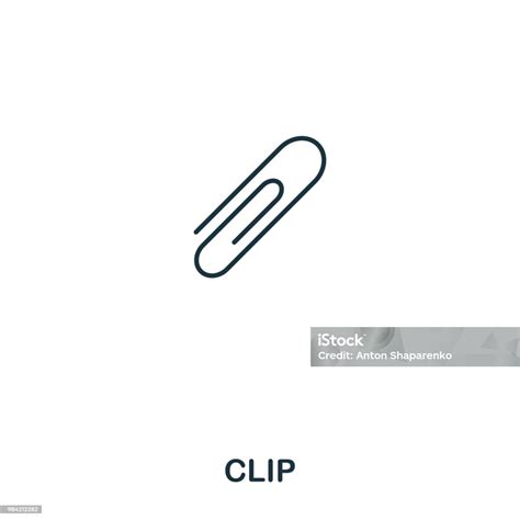 클립 아이콘입니다 선 스타일 아이콘 디자인입니다 Ui입니다 클립 아이콘의 그림입니다 그림 흰색 절연입니다 웹 디자인에 사용 가능 애플 리 케이 션 소프트웨어 인쇄 0명에