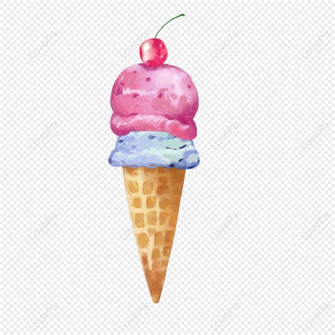 만화 아이스크림 Png 일러스트 무료 다운로드 Lovepik
