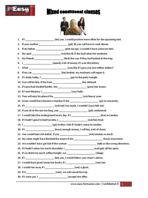 Mixed Conditional Clauses Pdf