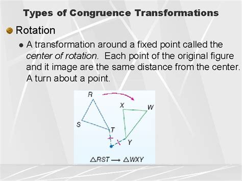 Geometry Lesson 4 7 Congruence Transformations Objective Identify