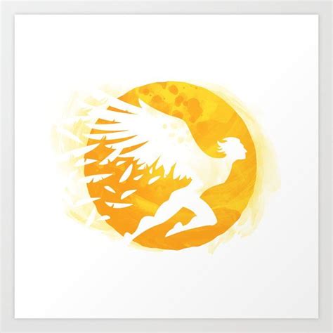 Art Print Icarus By Waynem X Small Society6 Logo Ideen Logos