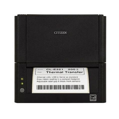 Citizen Cl E321 Barcode Label Printer Max Print Width 4 Inches Resolution 203 Dpi 8 Dots