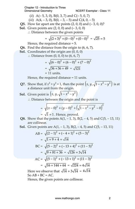 Ncert Exemplar For Class 11 Maths Chapter 12 Mathongo