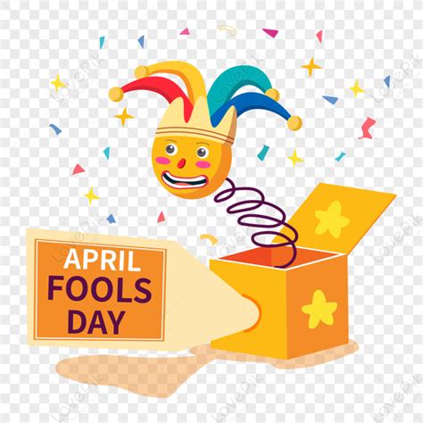 만우절 광대 놀람 재미 있은 장난감 상자 서프라이즈 바보 Png 일러스트 무료 다운로드 Lovepik