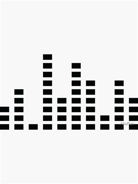 Simple Sound Wave Icon Sticker For Sale By Akafun Redbubble