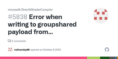 Error When Writing To Groupshared Payload From Amplification Shader