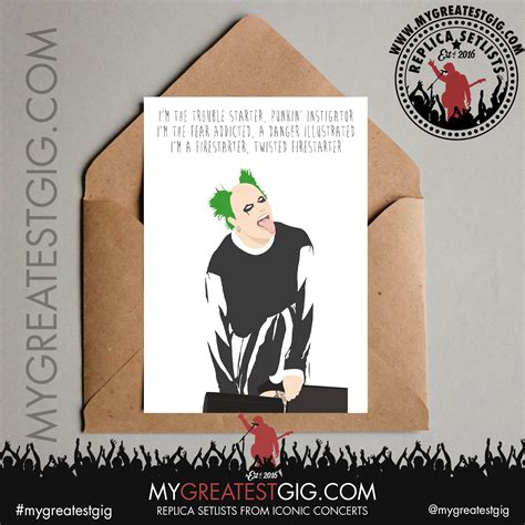 Prodigy Lyrics Posters Prints And Cards My Greatest Gig