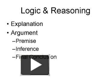 PPT Logic PowerPoint Presentation Free To Download Id A OWIzN