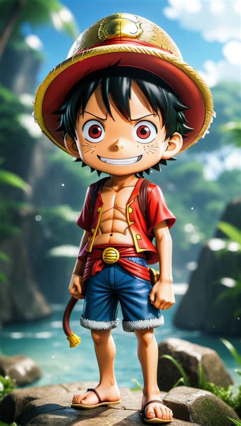 Chibi Monkey D Luffy By Mjkdigitals On Deviantart