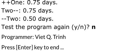 Solved Numdays Class Design A Class Called Numdays The