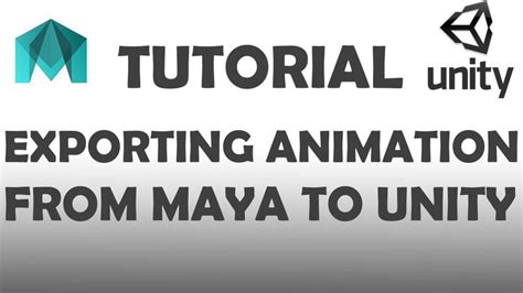 Maya To Unity Tutorial Exporting Rigs And Animation As Fbx