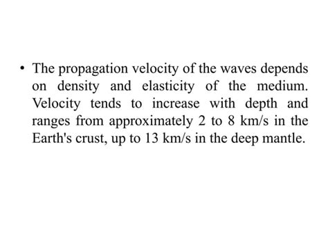 Seismic Wave Propagation PPTX