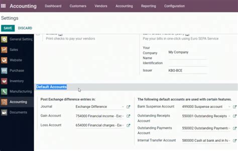 Bank Configuration Aplikasi Accounting Odoo Erp Pt Proweb Indonesia