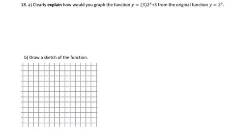 Solved A Clearly Explain How Would You Graph The Chegg Com