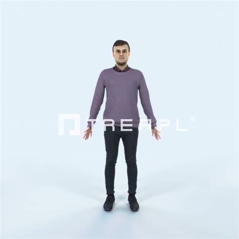 3d Model Veracity E Animated Rigged Casual Man Vr Ar Low Poly Cgtrader