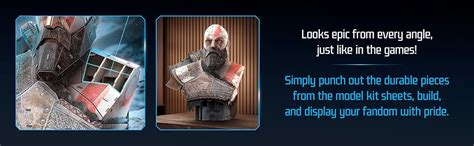 4d Build God Of War Kratos 3d Model Kit Playstation Game Desk Décor