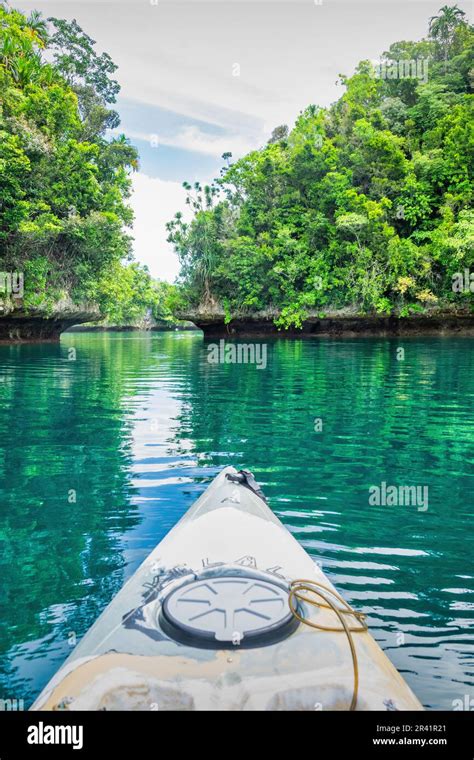 Kayaking In The Rock Islands In Palau Micronesia Oceania Unesco