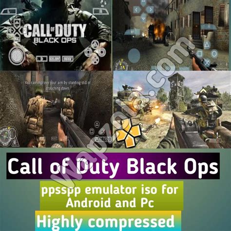 [50mb] Call Of Duty Black Ops Iso Ppsspp Emulator Psp Apk Iso Rom Highly Compressed Wapzola