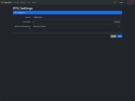 Dtu Settings Opendtu Documentation